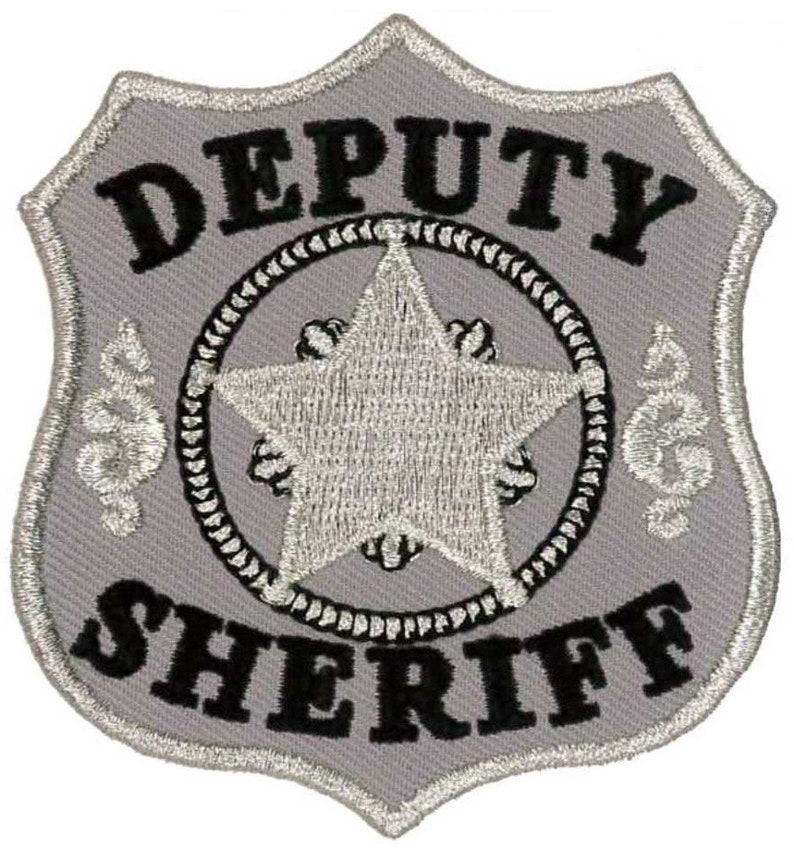 Deputy Sheriff Embroidered Patch 7cm X 7.5cm - Etsy