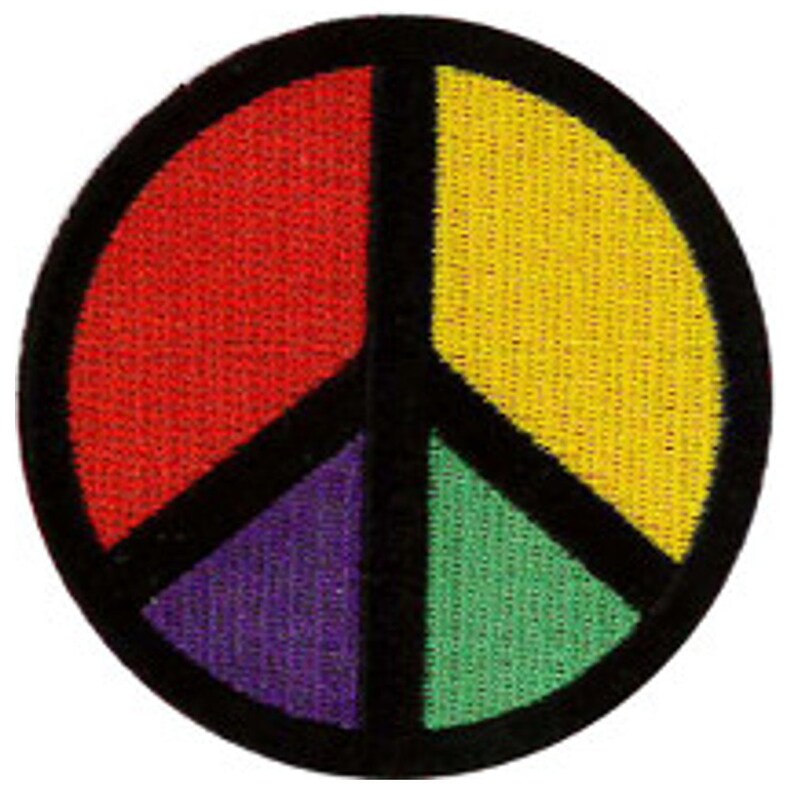 Peace/cnd Multicoloured Patch 7.5 Cm Dia 3 Dia - Etsy