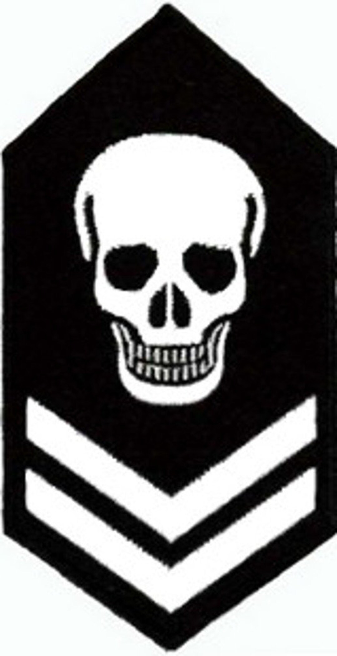 Skull Arm Embroidered Patch 5cm X 10cm - Etsy