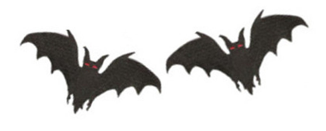 Bat Embroidered Patches pack of 2 7cm X 3.5cm - Etsy