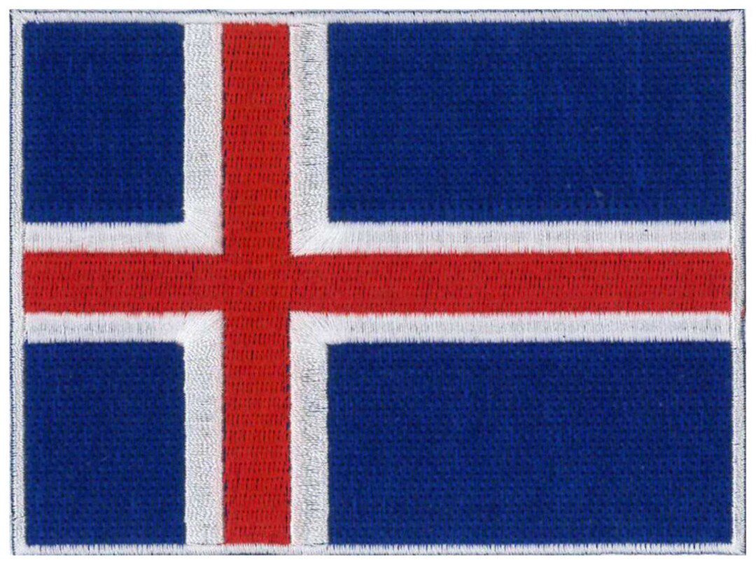 Iceland Flag Embroidered Patch 12cm X 9cm - Etsy