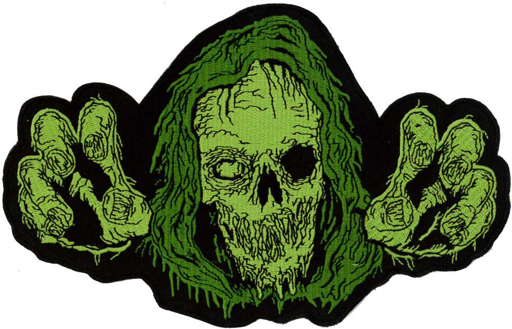 Ghoul Embroidered Back Patch 21cm X 13cm 8 X 5 - Etsy