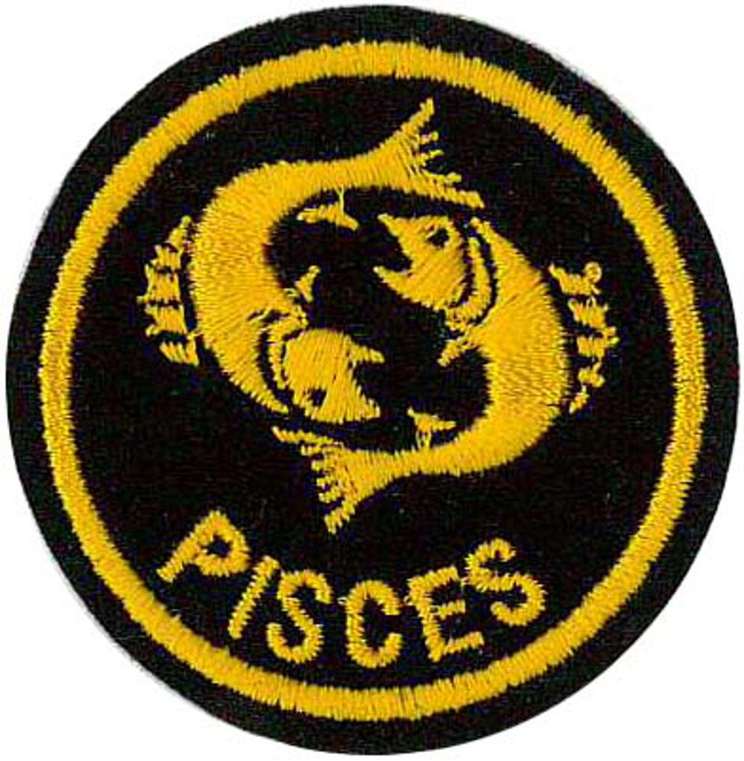 Zodiac Pisces Patch 5cm Dia - Etsy