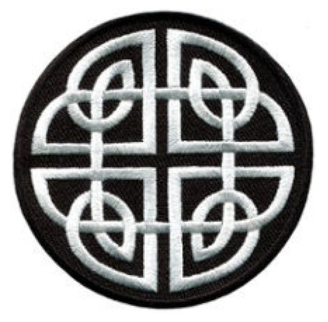 Celtic Knot Embroidered Patch 6cm Dia - Etsy