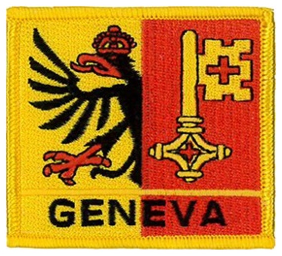 Geneva switzerland Embroidered Patch 7cm X 6cm - Etsy