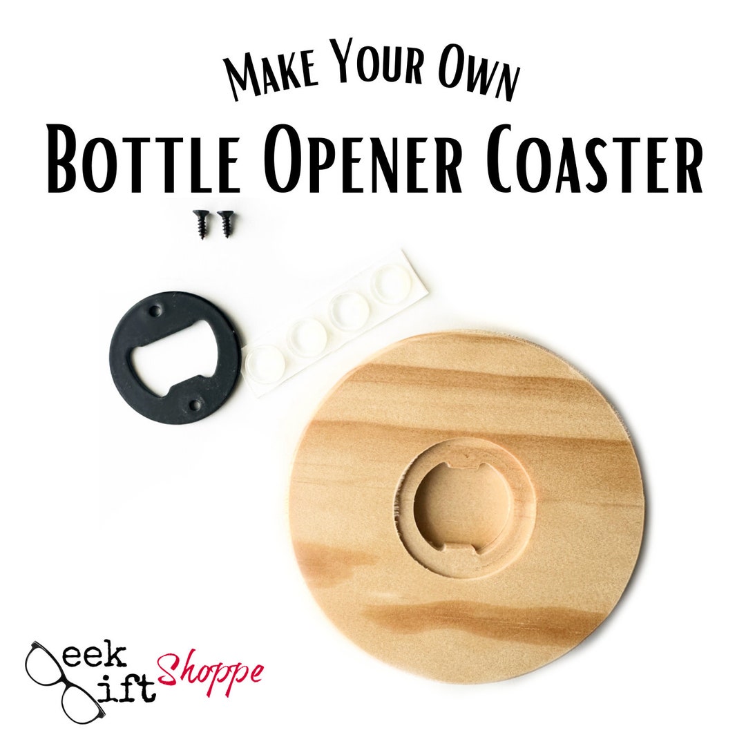 DIY Bottle Opener Coaster Kit • Do It Yourself Gift Present • Paint ...