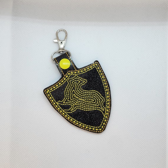 Inspired Potter Badger Coat of Arms Keychain Magical - Etsy