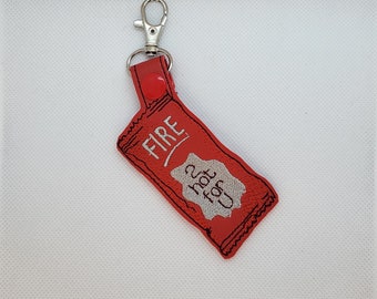 Hot Taco Sauce Keychain - Fast Food Embroidered Vinyl Fob - Etsy
