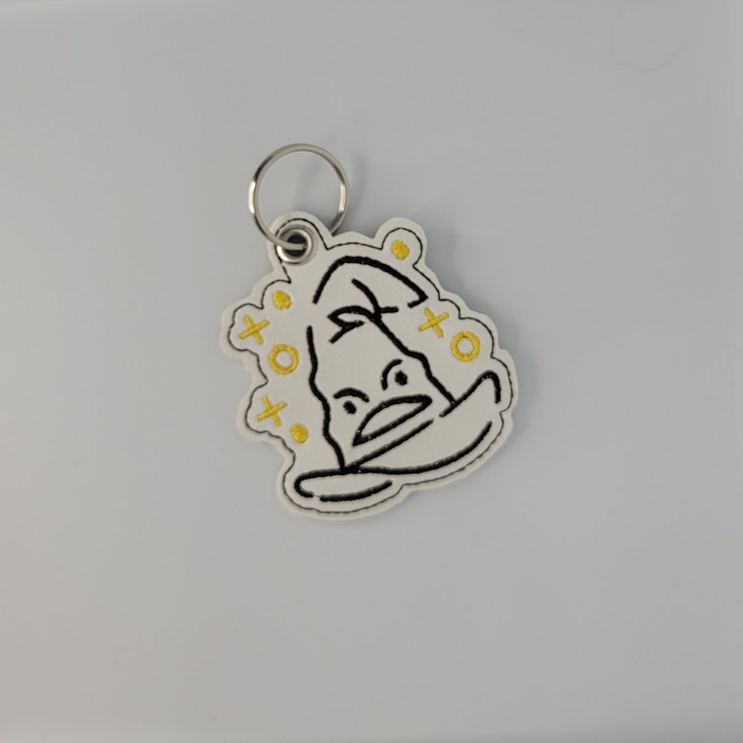 Inspired Potter Sorting Hat Doodle Keychain Magical Embroidered Vinyl ...