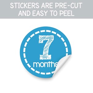 Baby Monthly Stickers Boy Baby Milestone Stickers Baby - Etsy