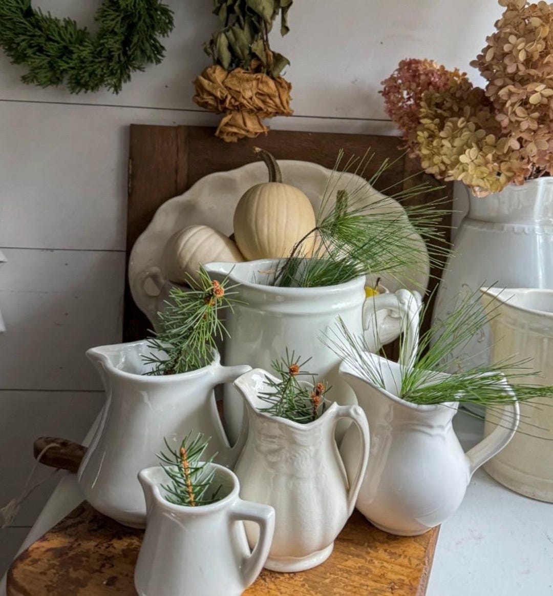 Ironstone Creamer - Etsy