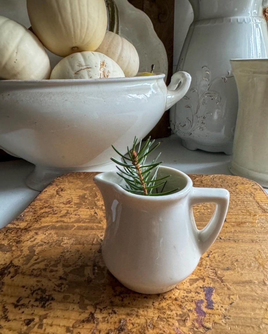 Ironstone Creamer - Etsy