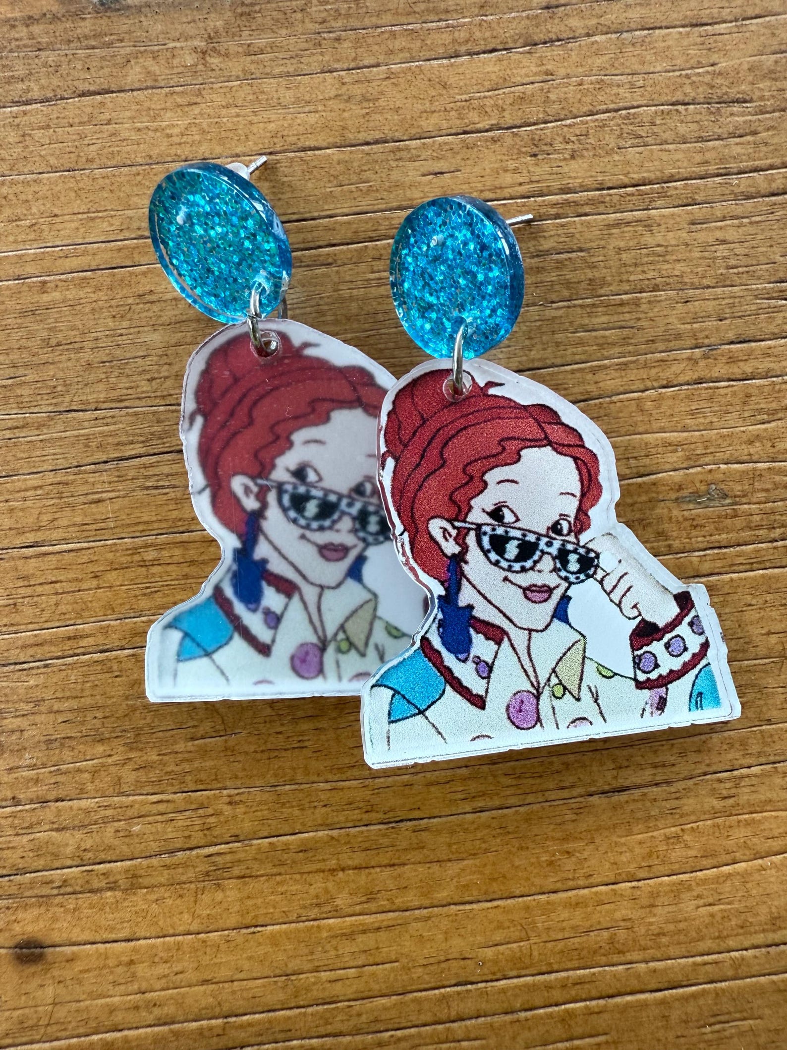 Magic School Bus Earrings | Retro Teacher Earrings | Ms. Frizzle ...