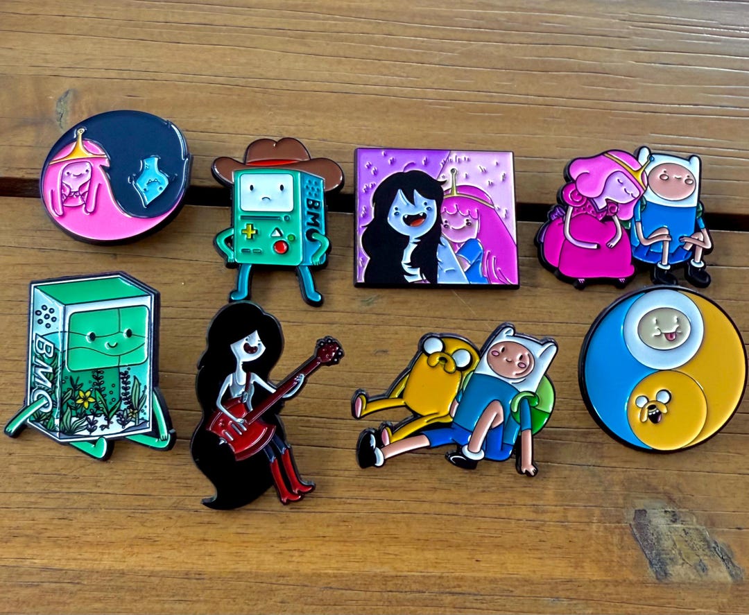 Adventure Time Enamel Pins | Cartoon Fan Collectible Pins | Finn Jake ...