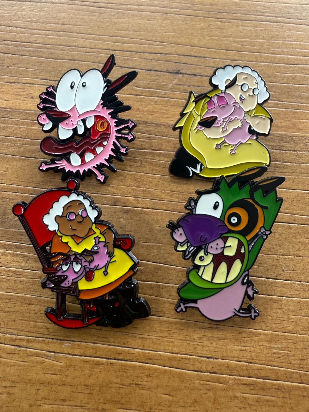 Courage the Cowardly Dog: Custom Mask/ Muriel Pin. Free Shipping - Etsy