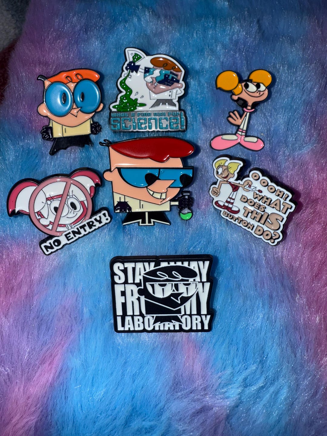 Dexter Inspired Enamel Pins – 90s Cartoon Scientist Hard Lapel ...