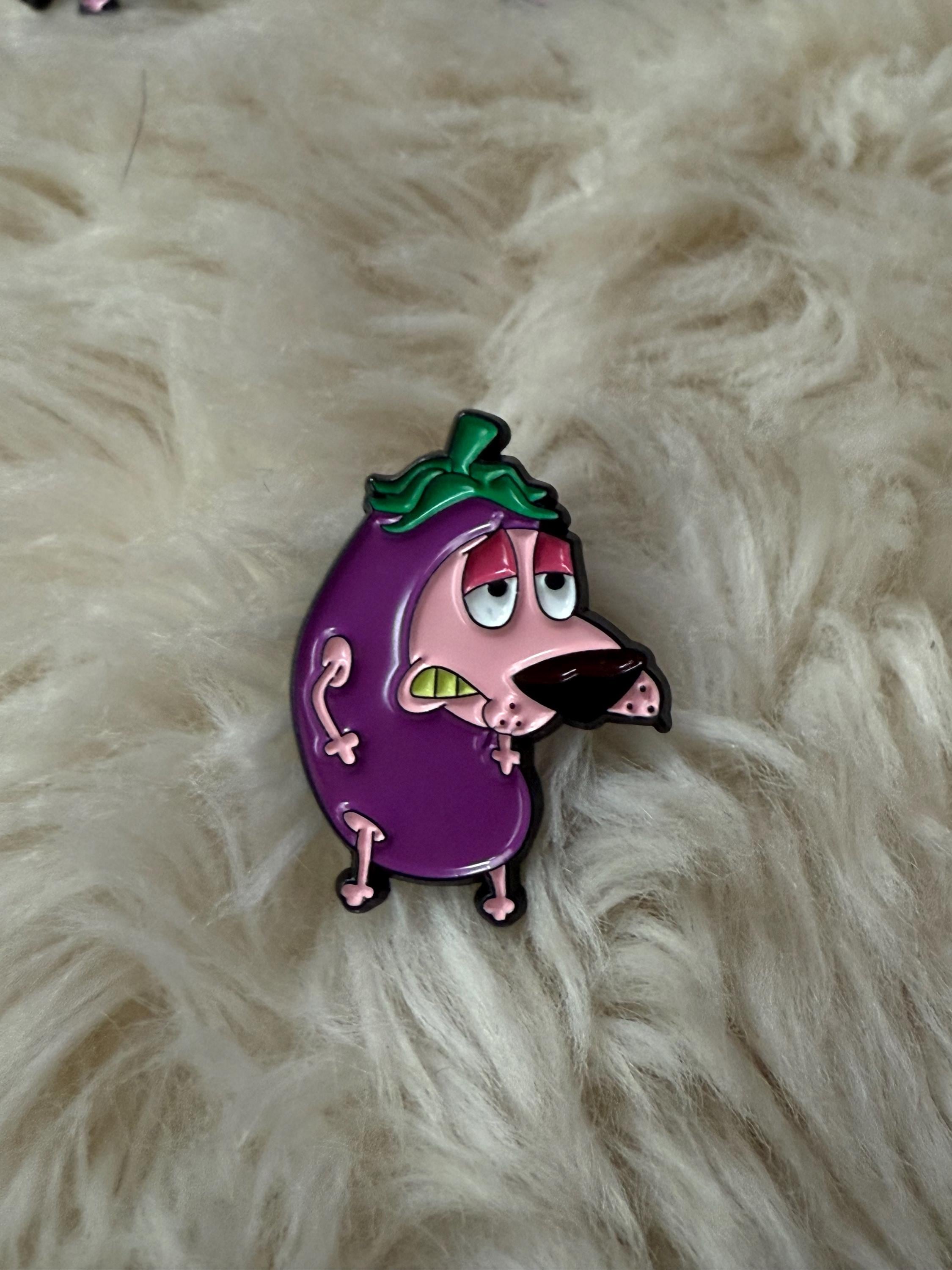 Courage the Cowardly Dog Enamel Pin: Collectible Fan Art - Etsy