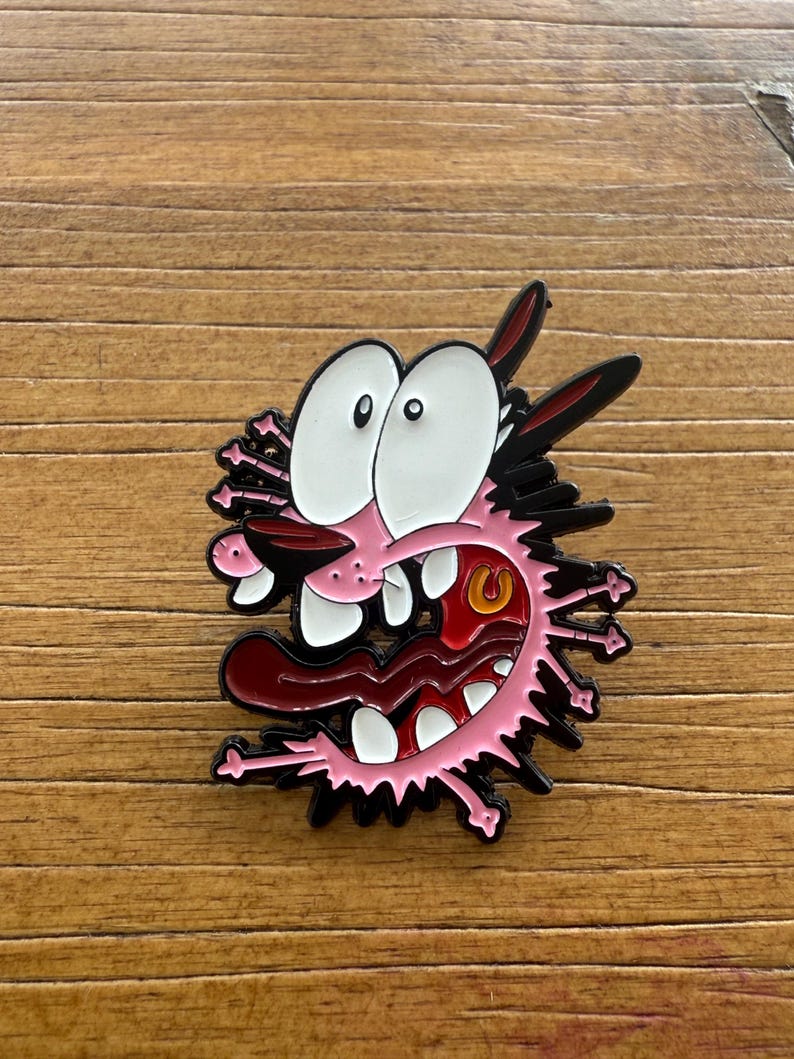 Courage the Cowardly Dog Enamel Pin: Muriel, Ugabooa Mask - Etsy