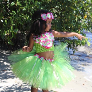 Hawaiian Tutu, Halloween Costume, Luau Costume, Hula Girl Costume ...