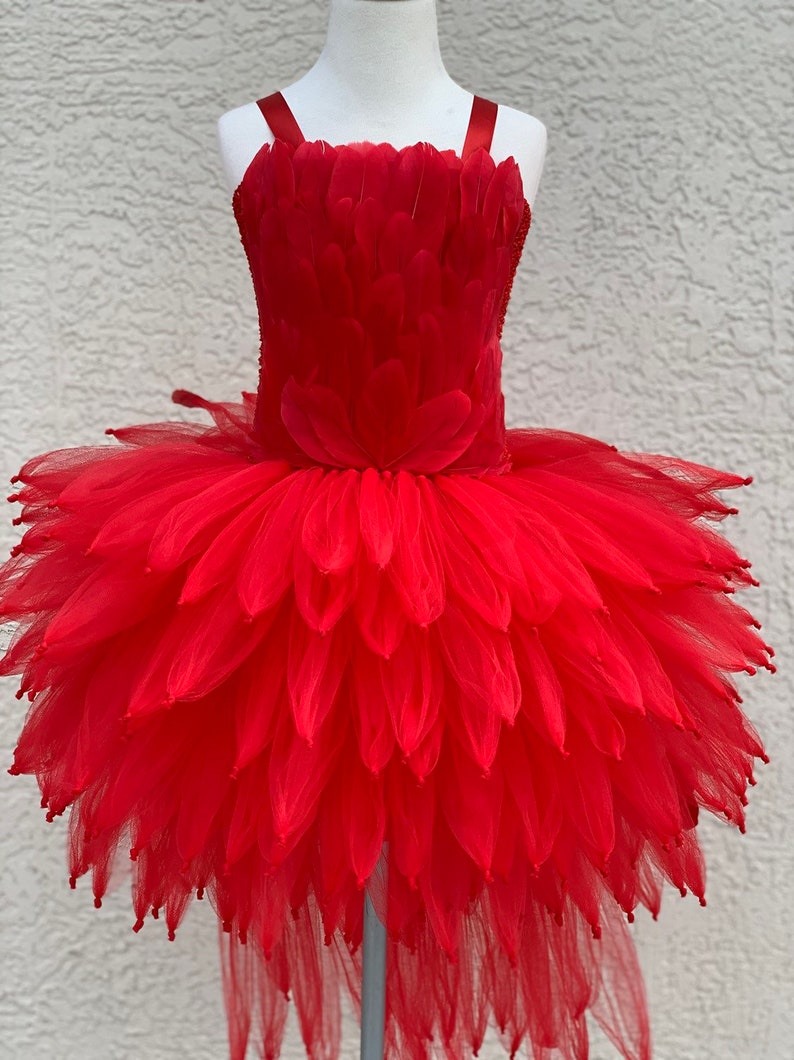 Red Parrot Costume Red Parrot Dress Rainforest Party Outfit | Etsy