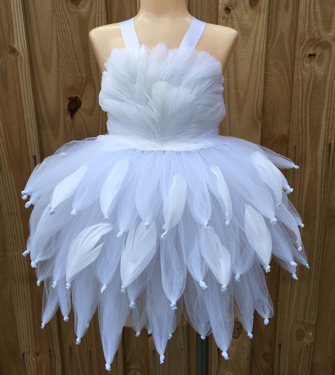 Swan Costume, Swan Tutu, Swan Dress, White Feather Dress, Feather Tutu ...