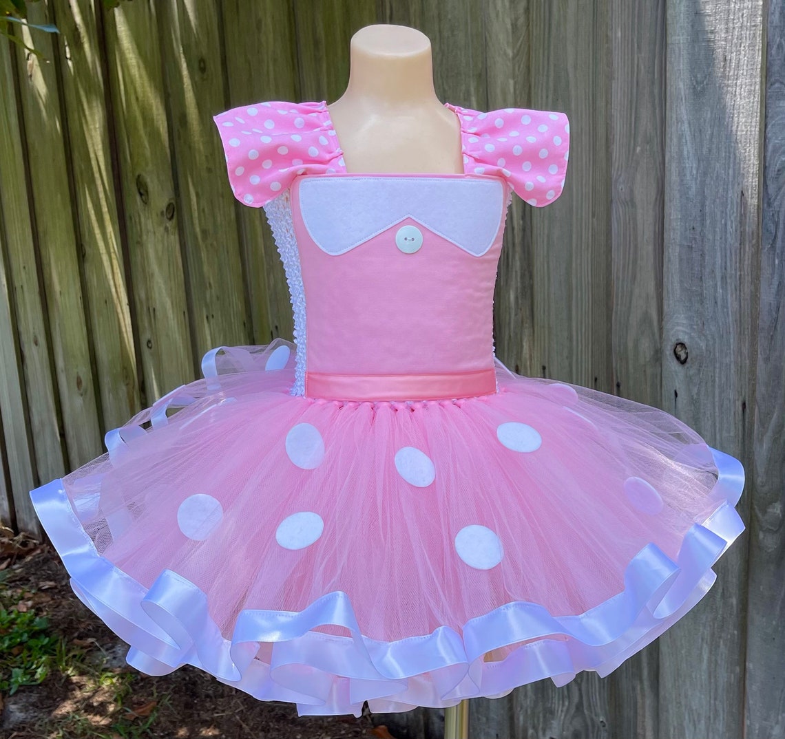 Minnie Mouse Tutu Costume, Baby Pink Minnie Mouse Dress, Minnie Mouse ...