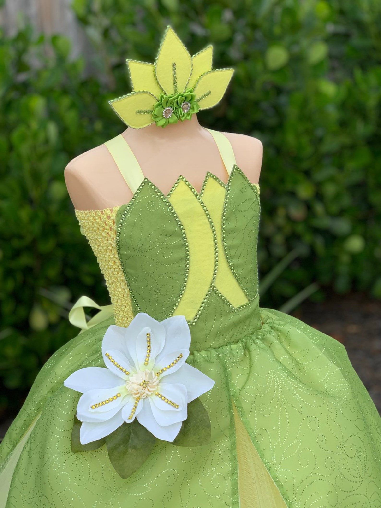 Princess Tiana Costume Princess Tiana Dress Cinderella Tutu - Etsy