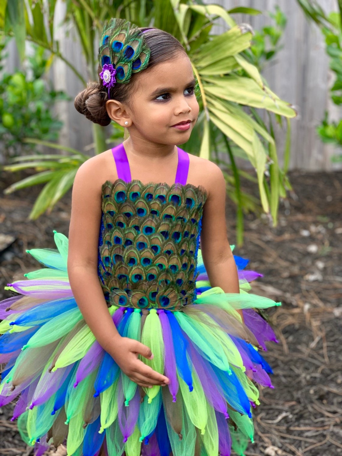 Peacock Pageant Dress Peacock Costume Bird Costume Peacock | Etsy