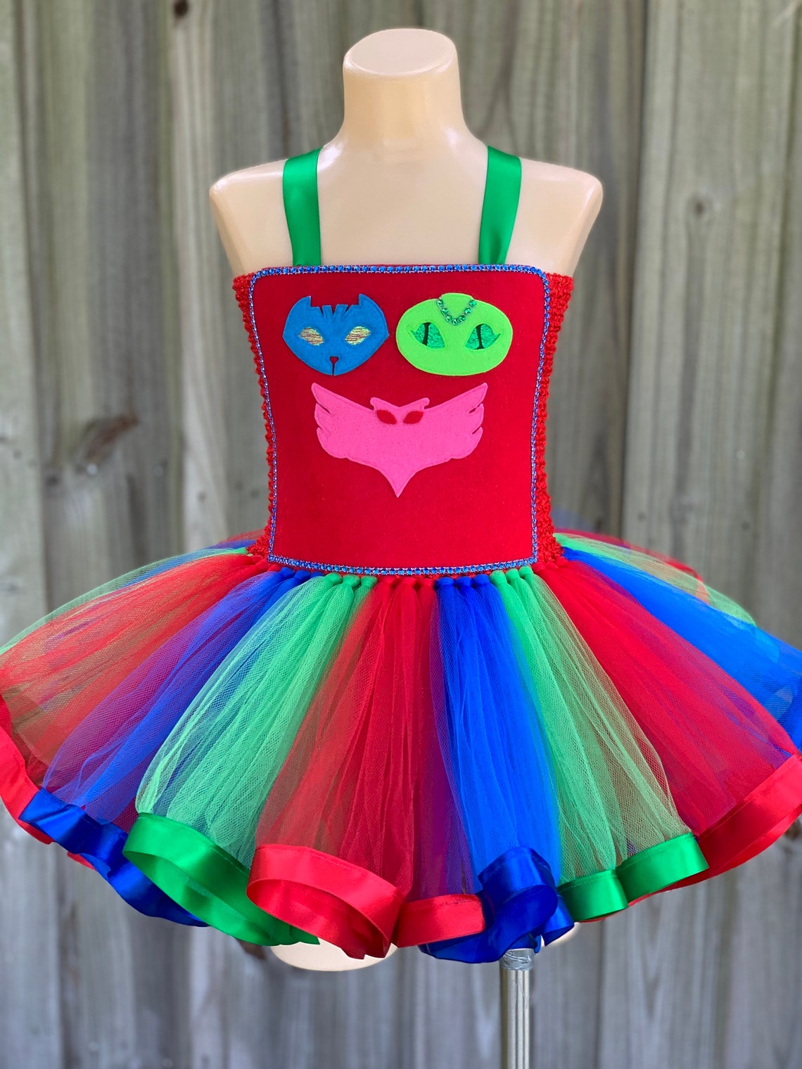 Pj Masks Costume Pj Mask Tutu Catboy Tutu Dress Pj Mask - Etsy