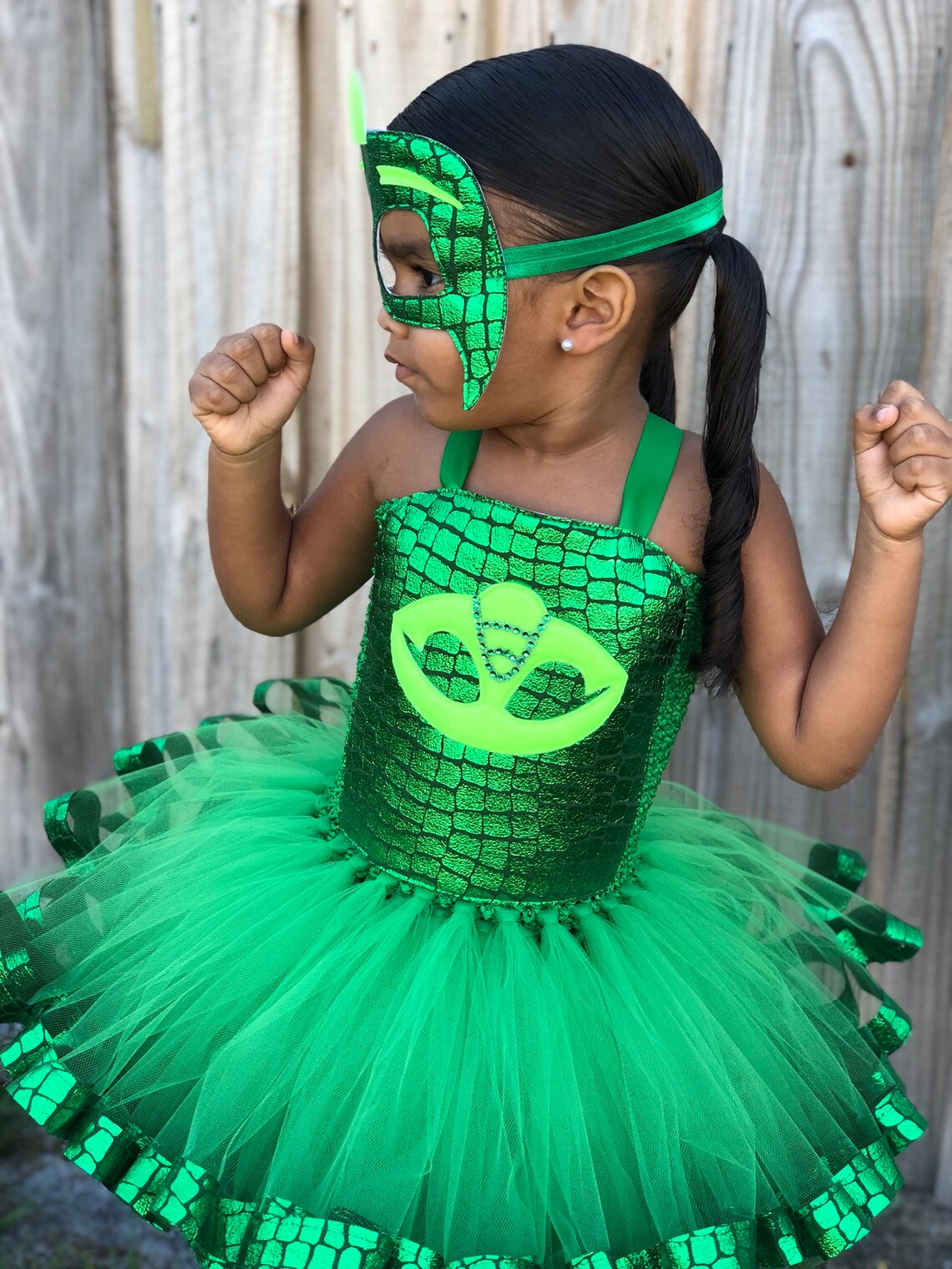 Gekko Dress Pj Masks Birthday Outfit Gekko Costume Pj Mask - Etsy