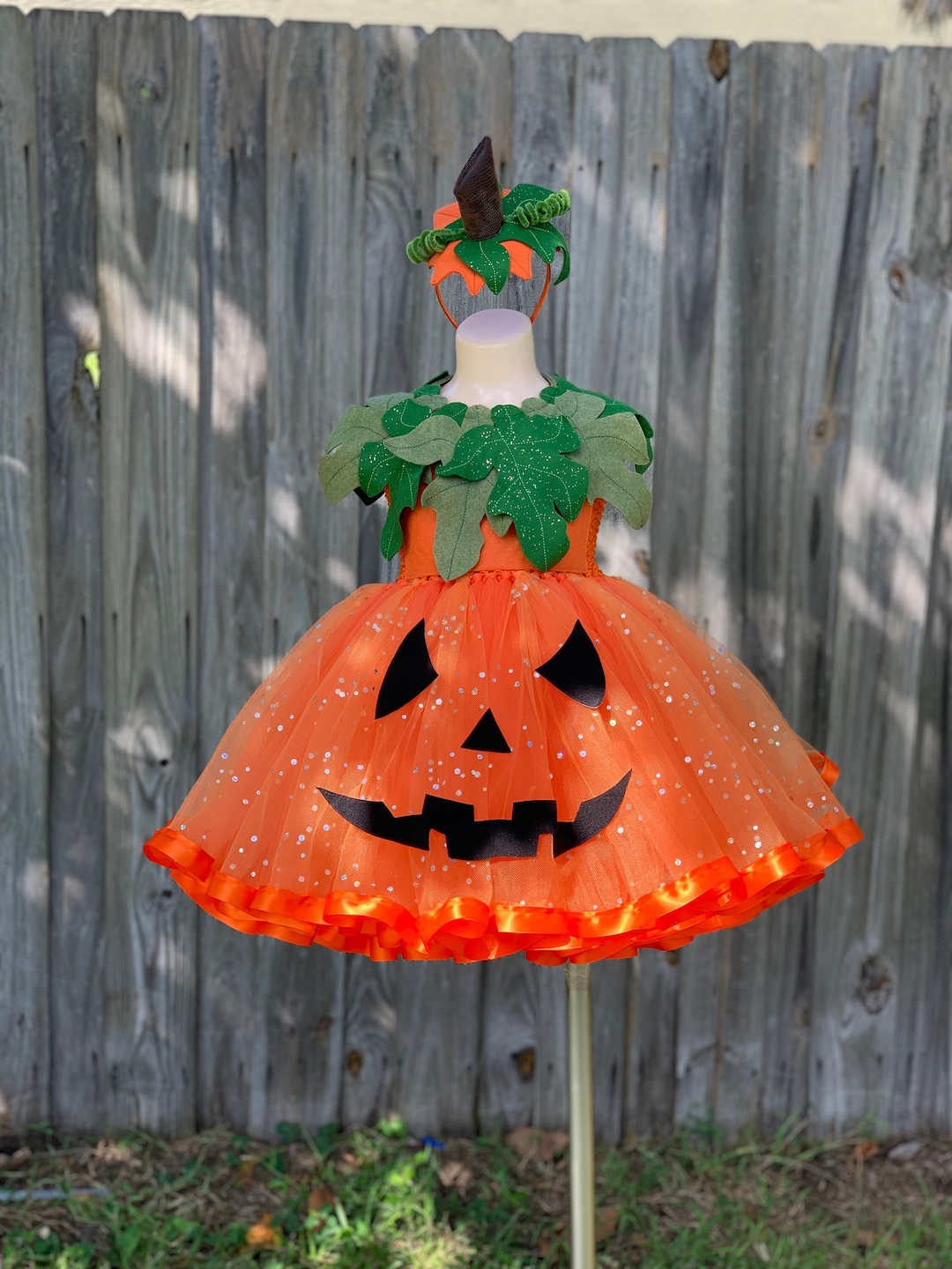 Girl Pumpkin Costume, Pumpkin Halloween Dress, Halloween Pageant ...