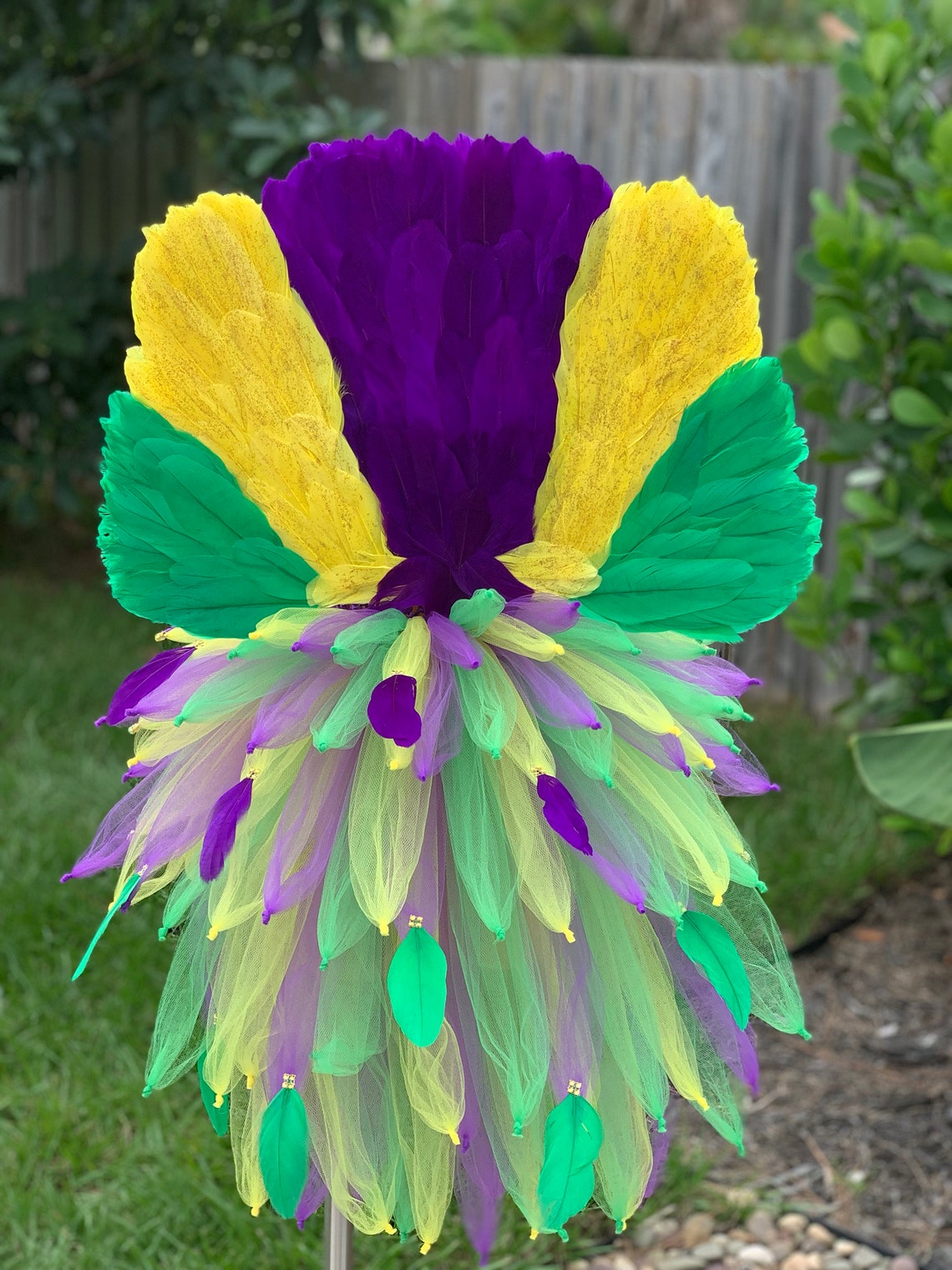 Mardi Gras Pageant Dress, Mardi Gras Costume, Feather Mardi Gras Dress ...