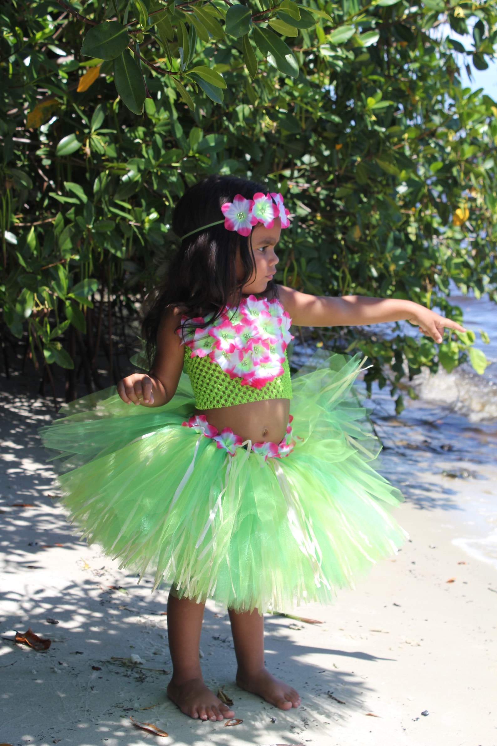 Hawaiian Tutu, Halloween Costume, Luau Costume, Hula Girl Costume ...