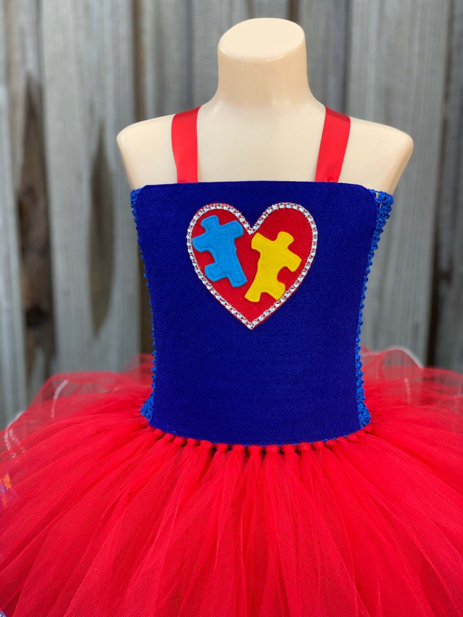 Autism awareness dress autism awareness tutu dress puzzle | Etsy