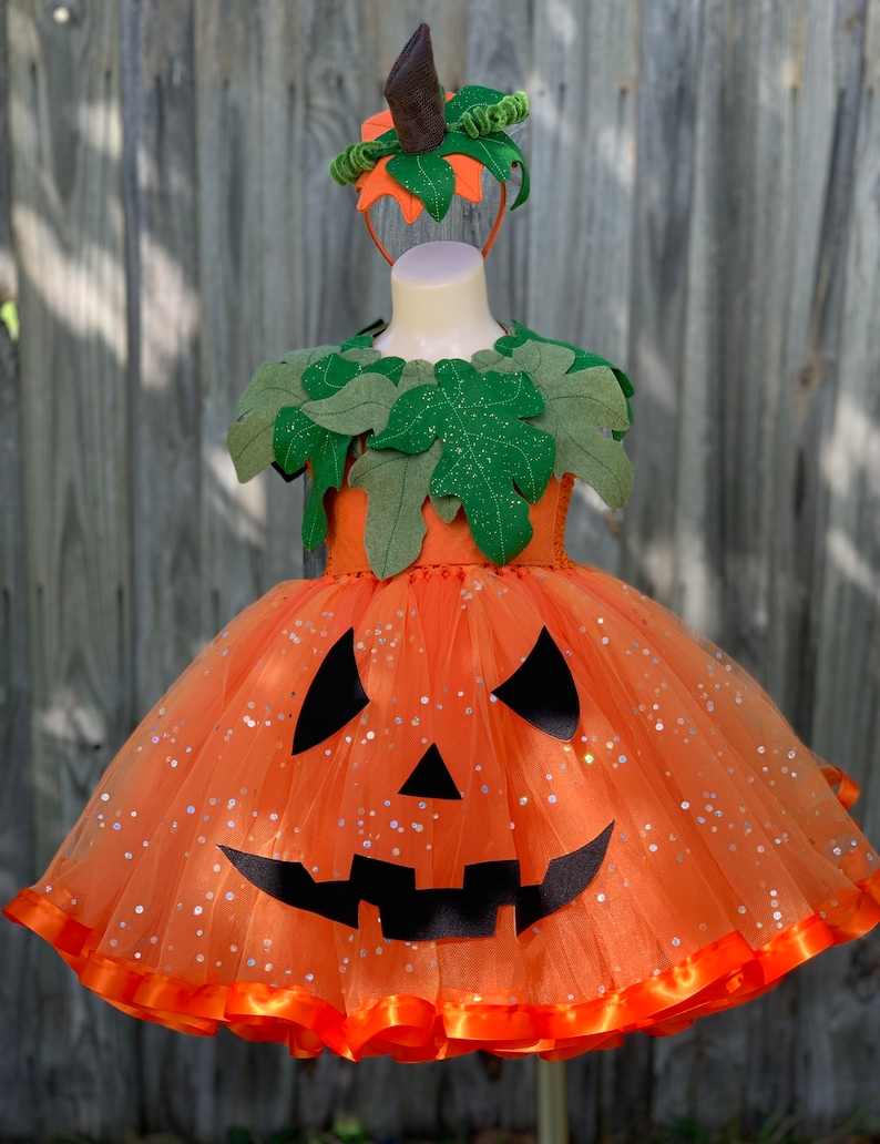 Pumpkin Costume, Fall Pageant Outfit, Halloween Costume, Pumpkin Dress ...