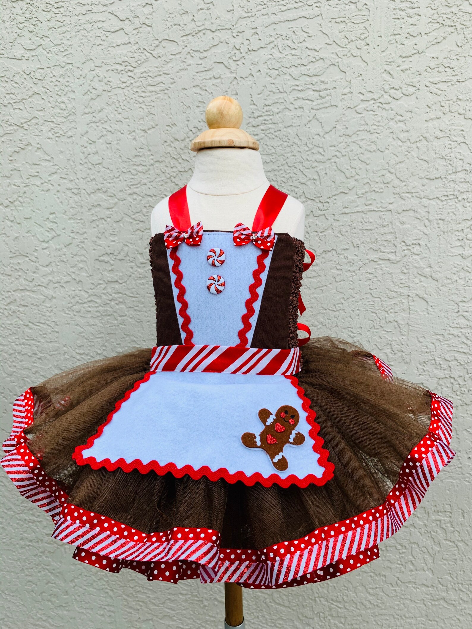 Gingerbread Costume Christmas Pageant Dress Holiday Pageant | Etsy