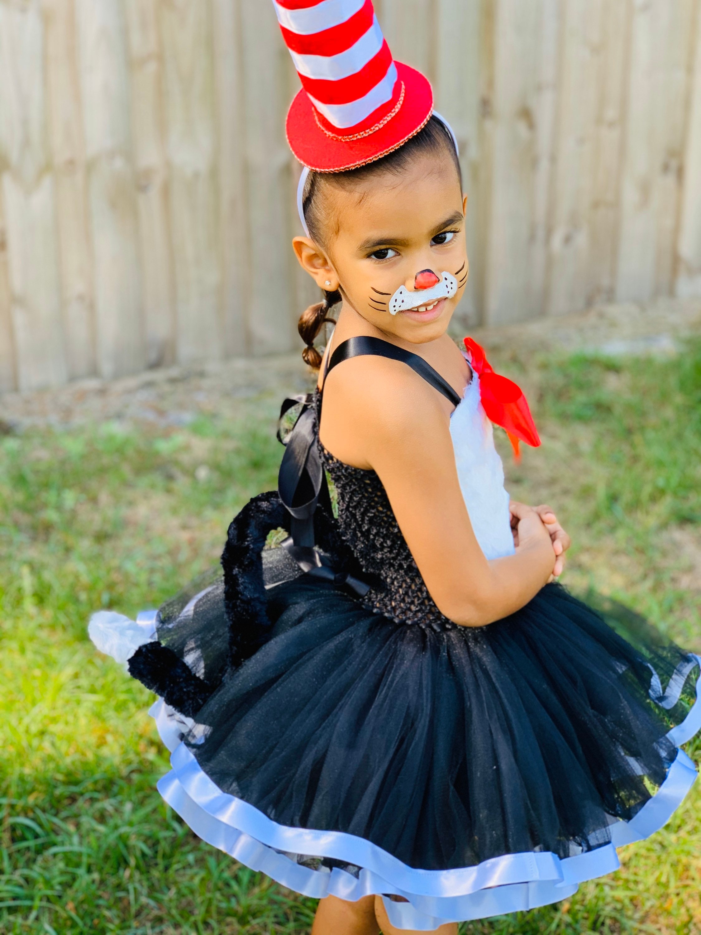 Kleding En Accessoires Girls Thing 1 2 Tutu Dr Seuss Cat In The Hat