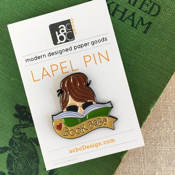 Book Pin - Etsy