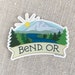 Mt Bachelor Bend Oregon Vinyl Sticker / Bumper Sticker / Bend Oregon ...