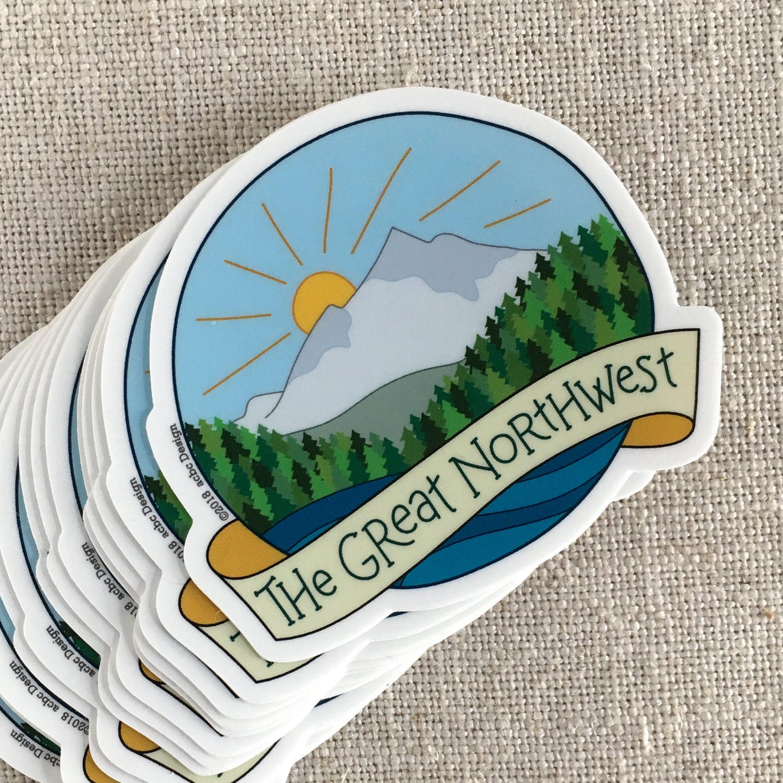 Wallowa Mountains Vinyl Sticker: Pacific Northwest Laptop Decal - Etsy