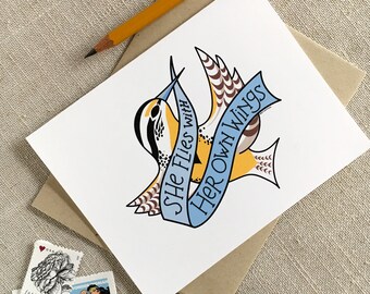 She Flies with Her Own Wings Lapel Pin / Oregon State Motto / | Etsy