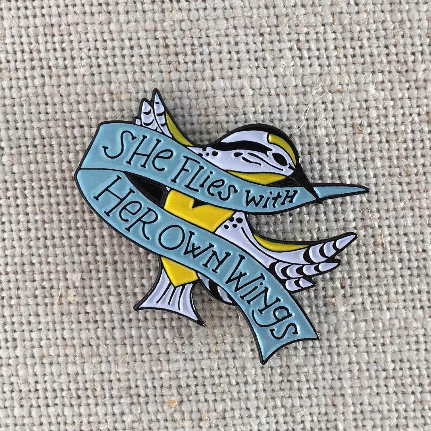 She Flies With Her Own Wings Lapel Pin / Oregon State Motto / | Etsy