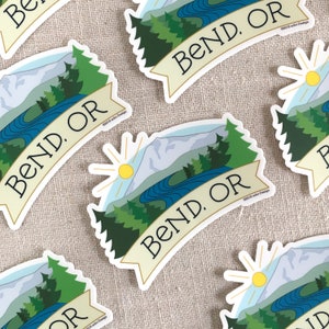 Mt Bachelor Bend Oregon Vinyl Sticker / Bumper Sticker / Bend Oregon ...