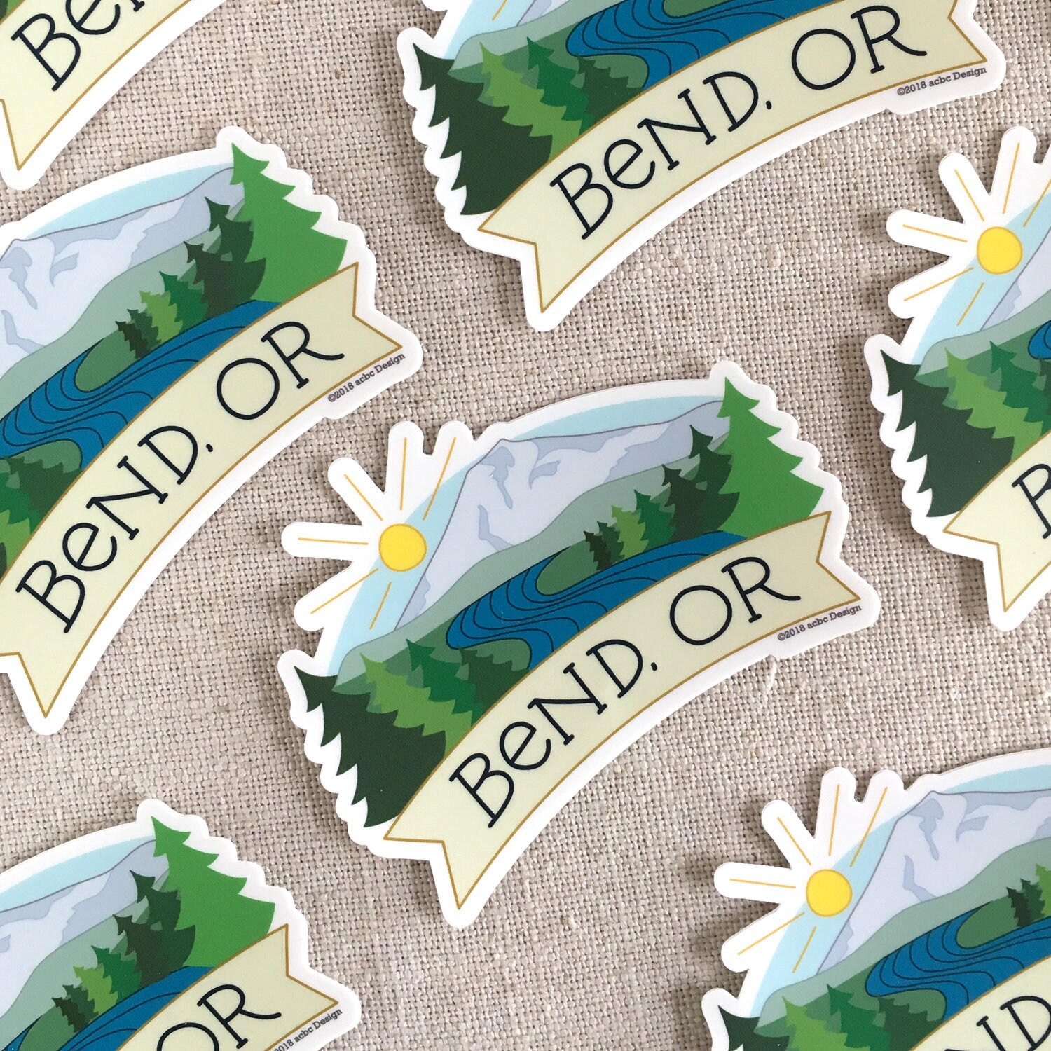 Mt Bachelor Bend Oregon Vinyl Sticker / Bumper Sticker / Bend | Etsy