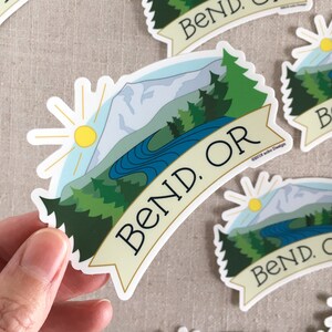 Mt Bachelor Bend Oregon Vinyl Sticker / Bumper Sticker / Bend Oregon ...