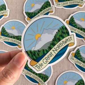 The Great Northwest Vinyl Sticker / Hand Lettered / Modern Sticker ...