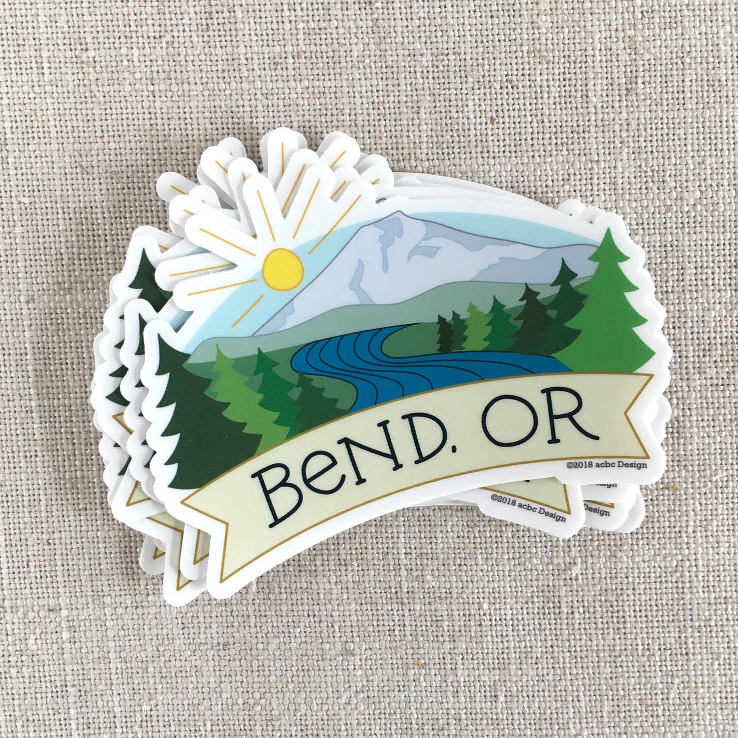 Mt Bachelor Bend Oregon Vinyl Sticker / Bumper Sticker / Bend | Etsy