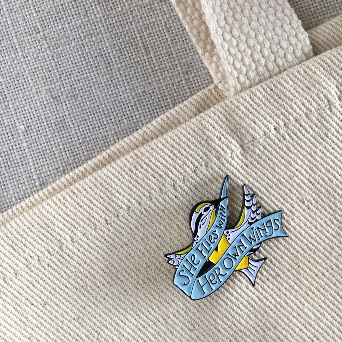 She Flies With Her Own Wings Lapel Pin / Oregon State Motto / - Etsy