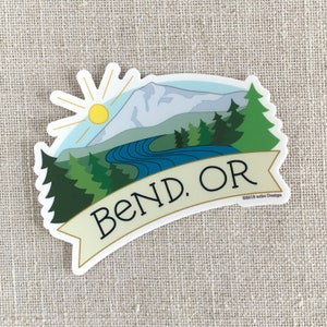 Mt Bachelor Bend Oregon Vinyl Sticker / Bumper Sticker / Bend Oregon ...