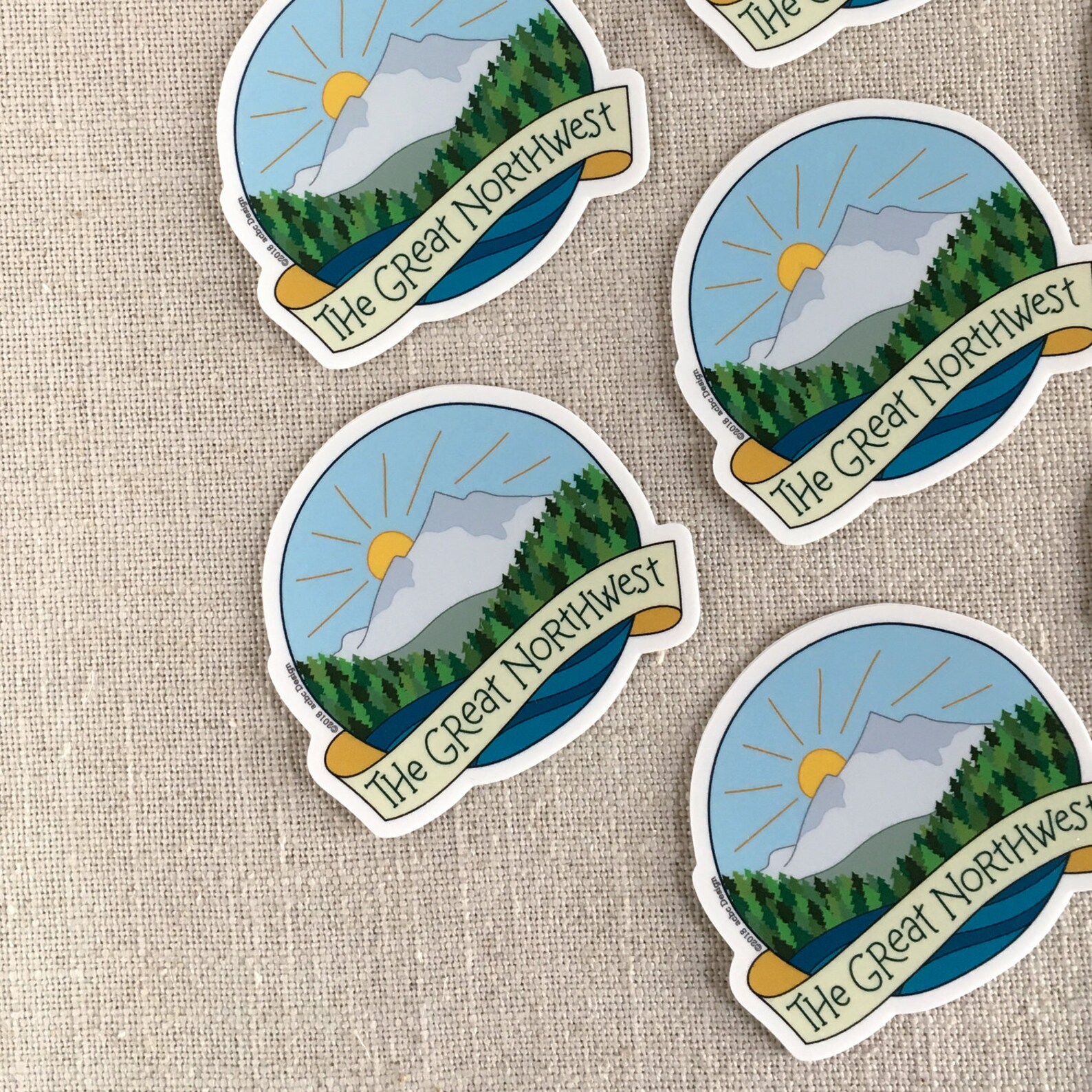 The Great Northwest Vinyl Sticker / Hand Lettered / Modern | Etsy